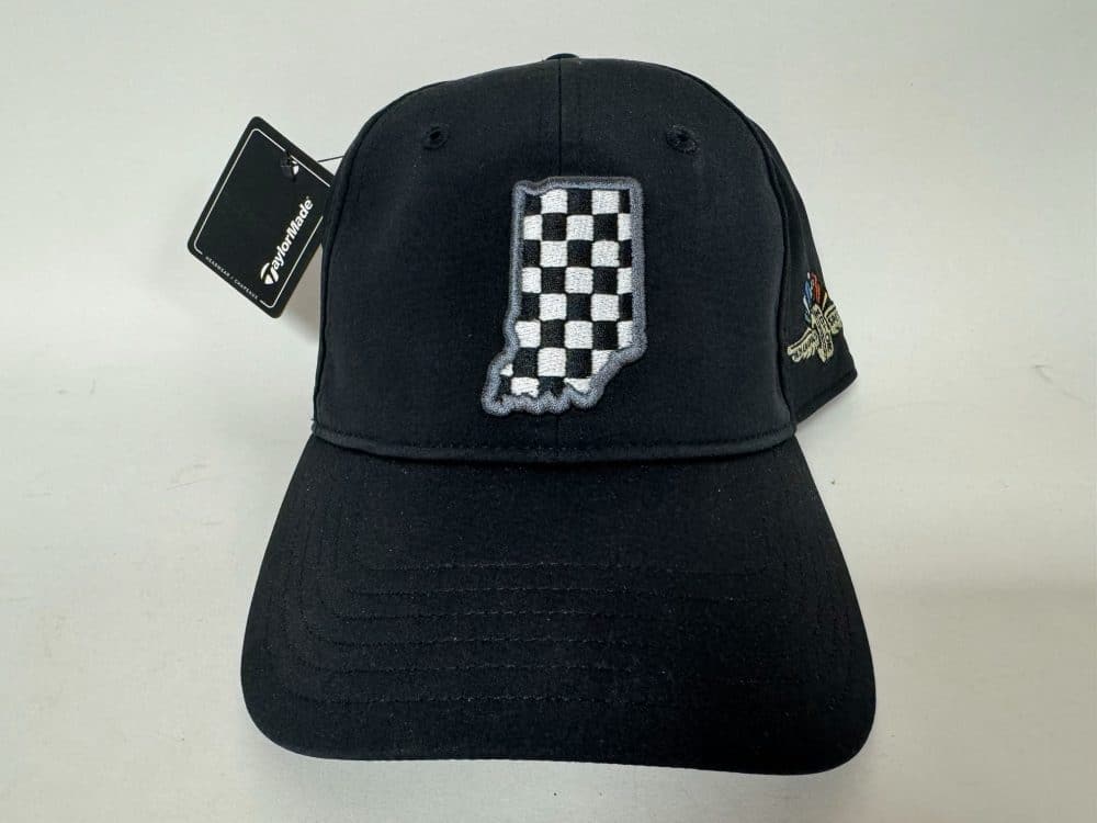 329 - Checkered Indiana Hat - Black - A Taste of Indiana